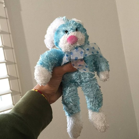 Toys | Dan Dee Blue Rabbit Plush | Poshmark